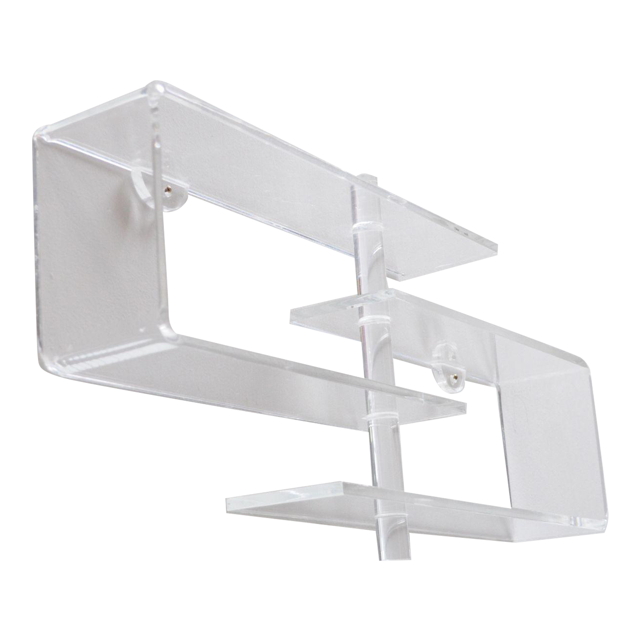 Vintage Two-Tier Lucite Wall-Mounted Shelf | Chairish