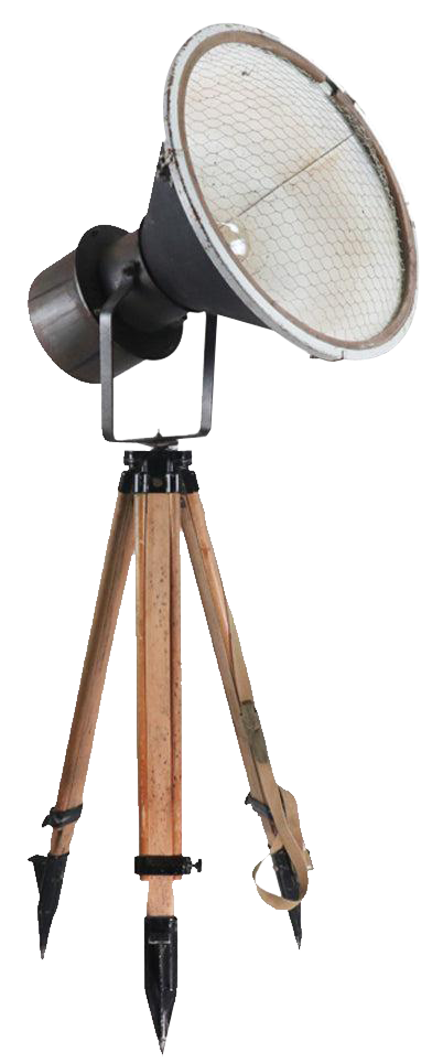 Megaphone Style Floor Lamp on Tripod, 1970s | Chairish
