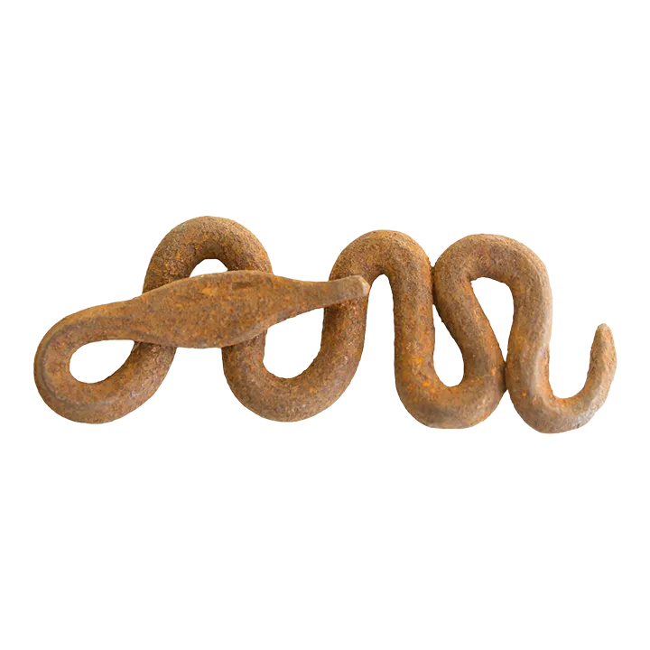 Vintage African Iron Snake | Chairish