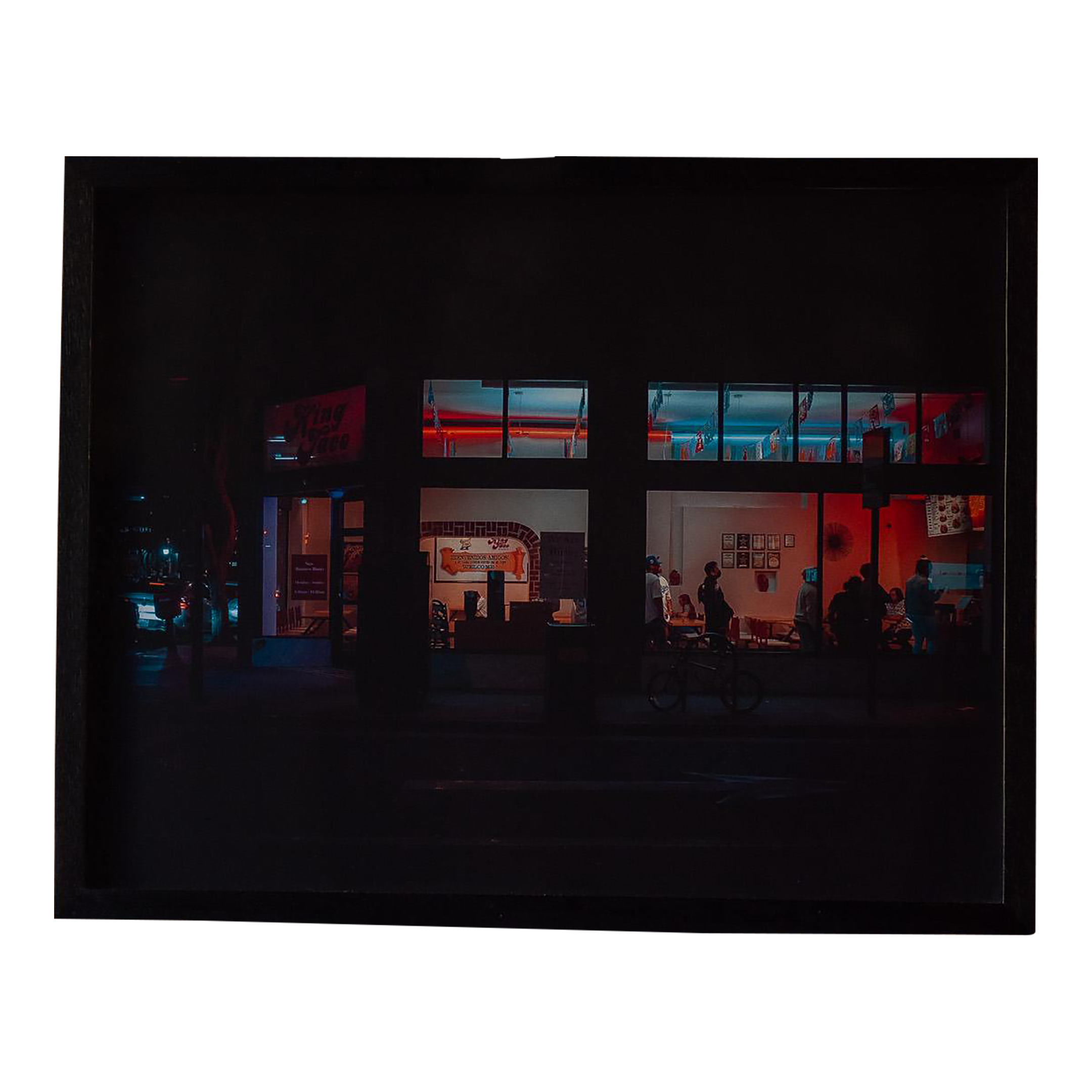 Pasadena Night Time Scene Original Photograph by Tommy Lei, Framed ...