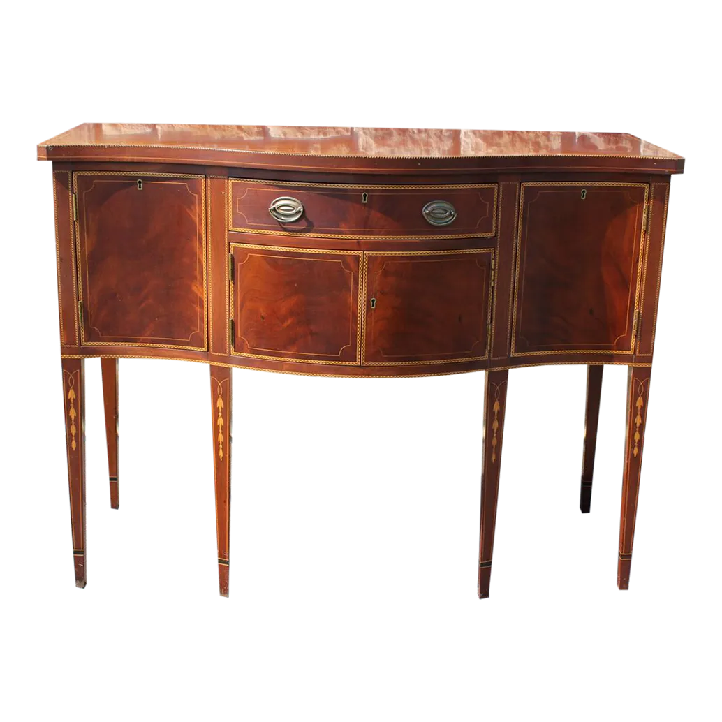 1970s Kittinger Mahogany Brandy Board Server With Bellflower Inlay ...