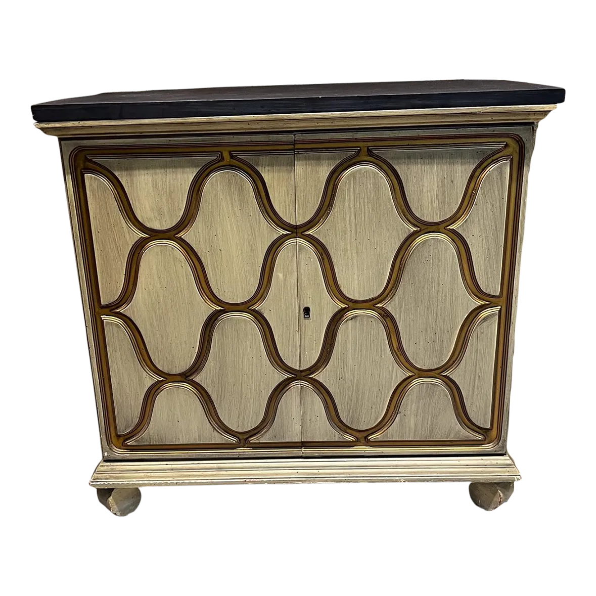 1955 Vintage Dorothy Draper España Cabinet With Red Interior | Chairish