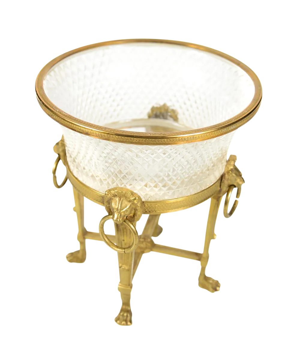 Austrian Crystal & Gilt Centerpiece | Chairish