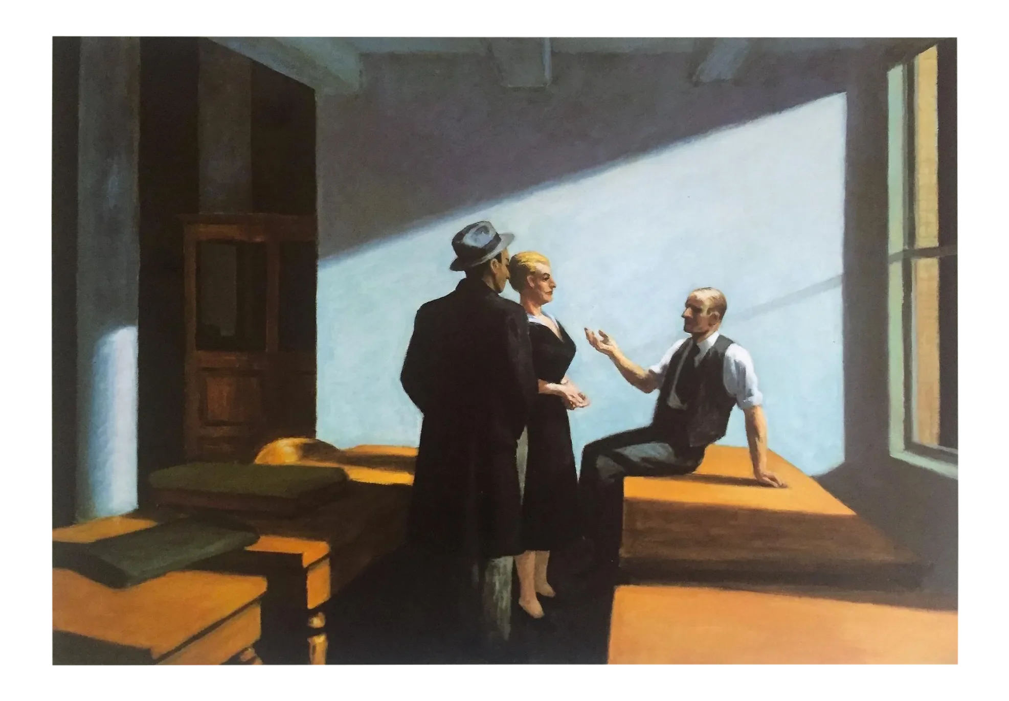Edward Hopper Vintage 1993 Collector's Lithograph Print " Conference at ...
