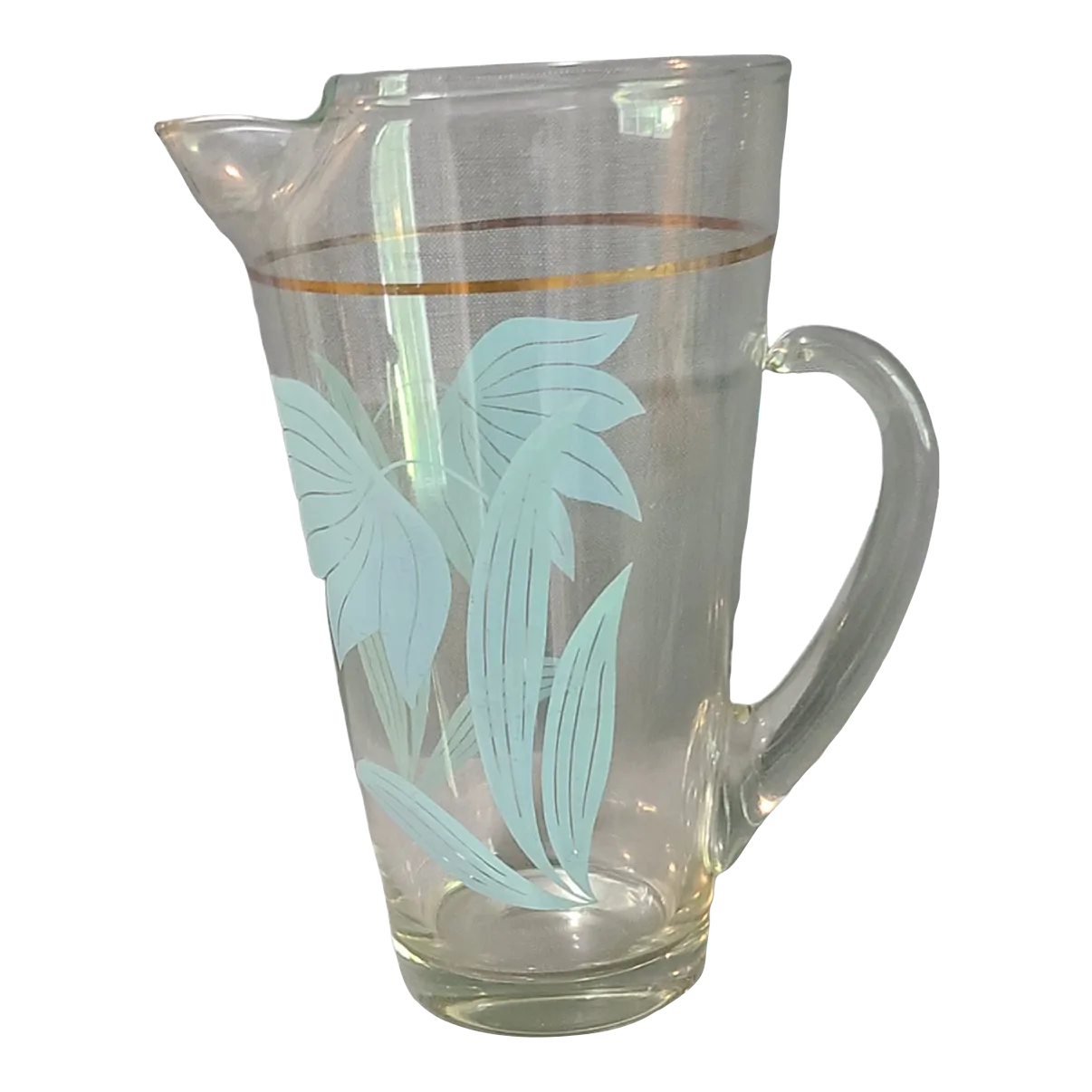 Mid 20th Century Vintage Retro 50s Water Lemonade Pitcher Hand Painted ...