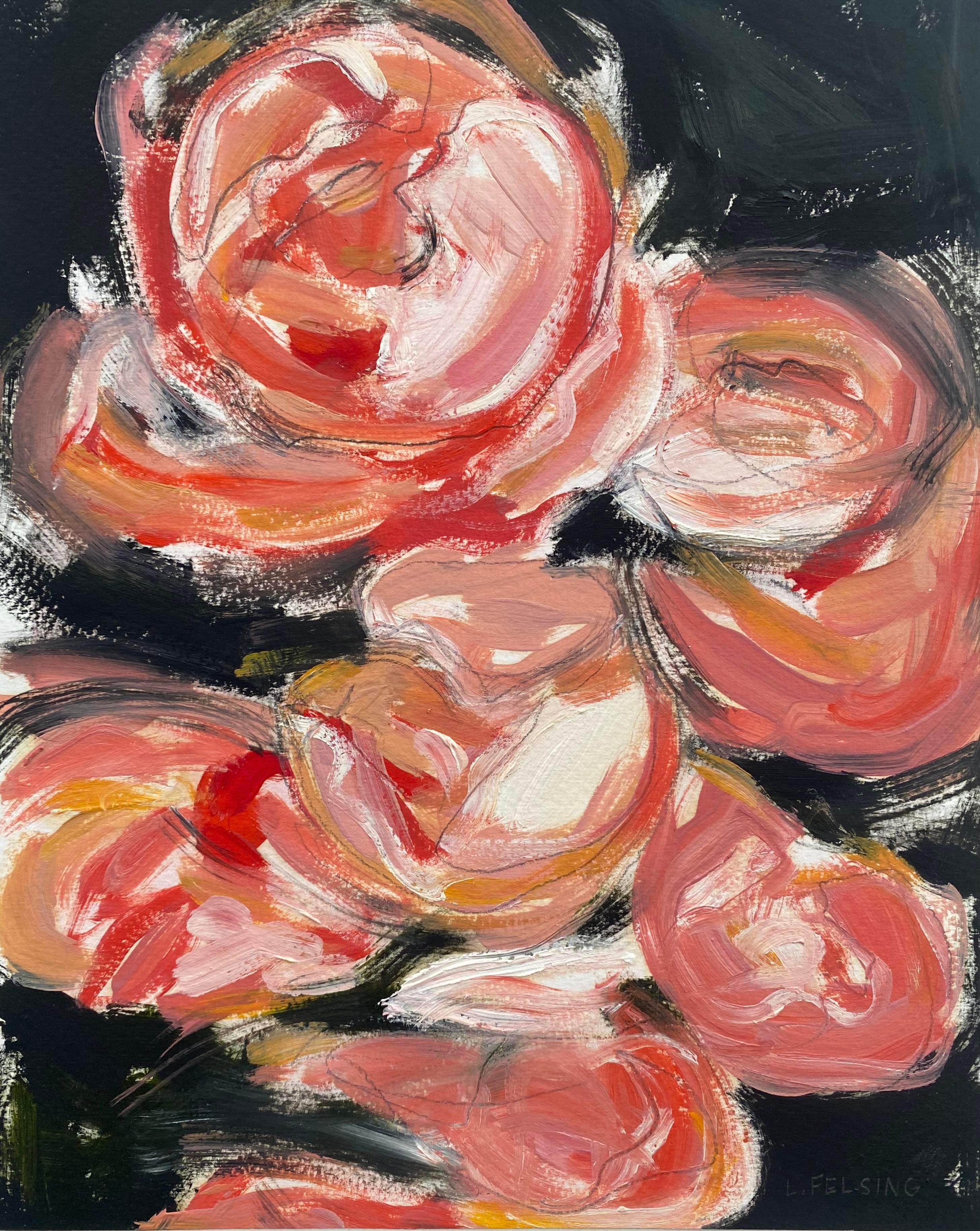 "Spring Peonies 1" Original Expressionist Botanical Still Life Painting ...