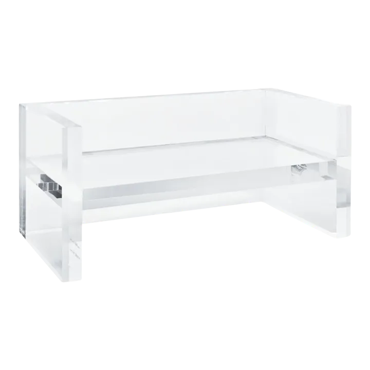 Modern Transparent Acrylic Bench | Chairish