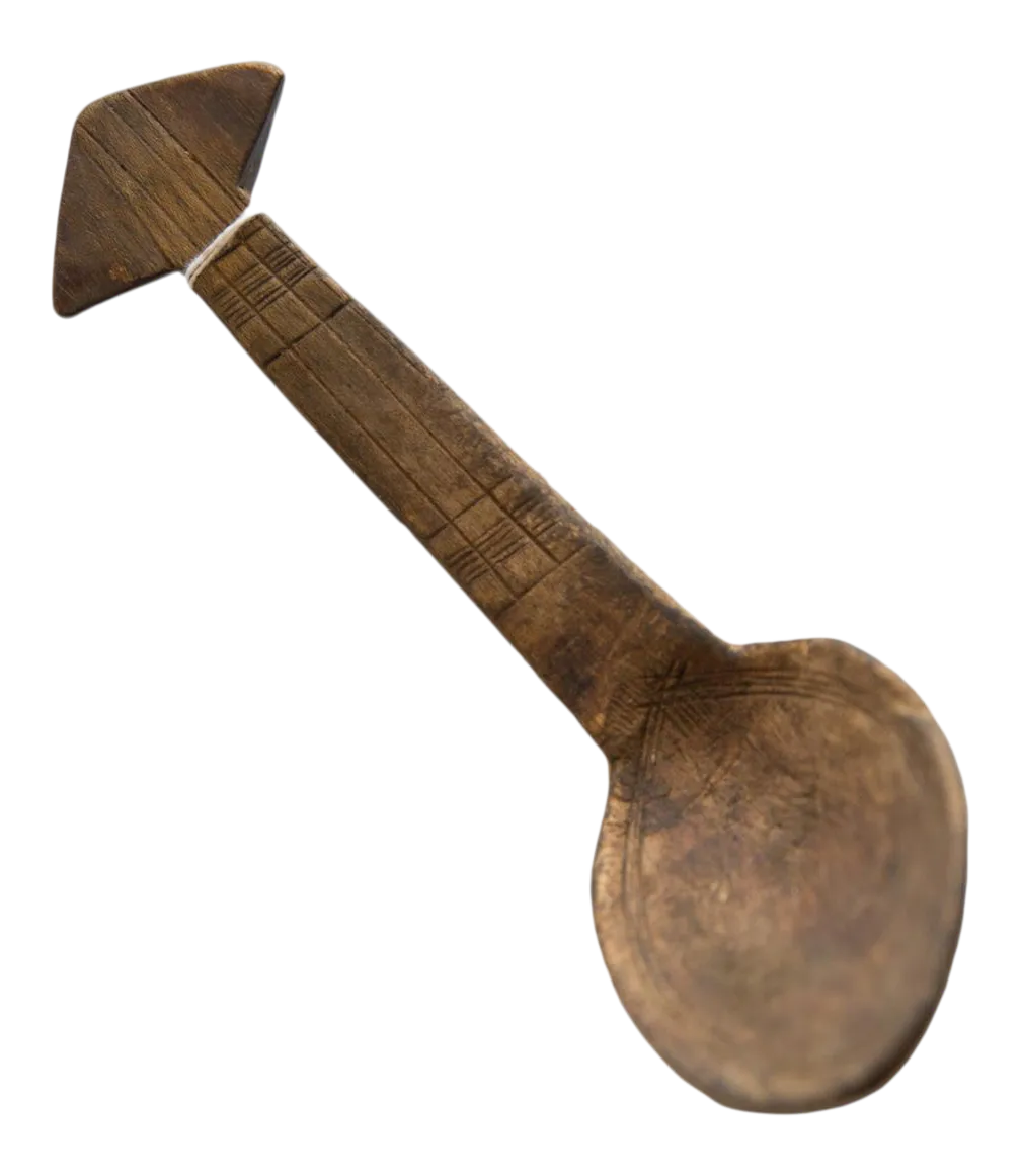 Vintage African Wooden Spoon | Chairish