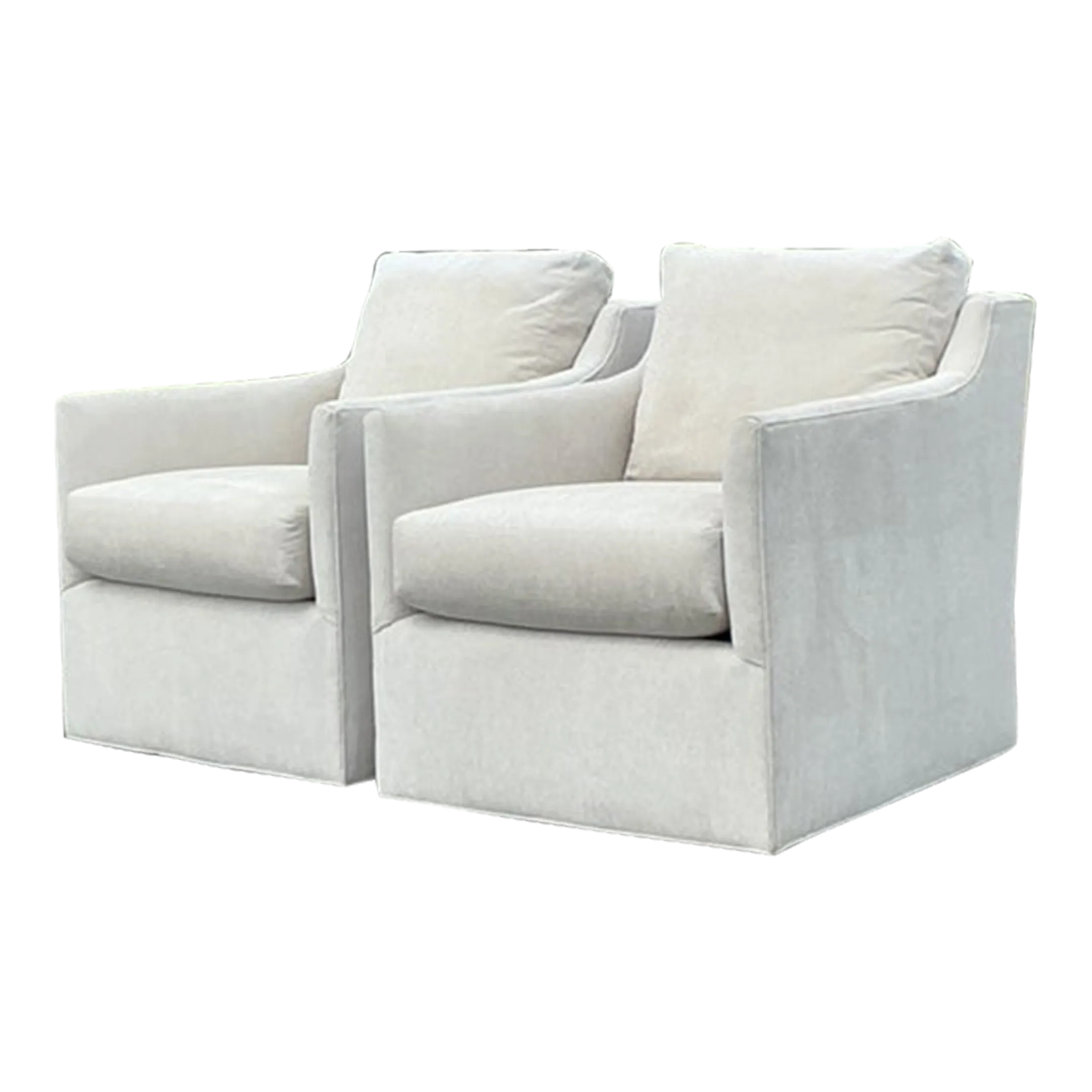 Vintage Boho Century “Allison” Swivel Chairs - a Pair | Chairish