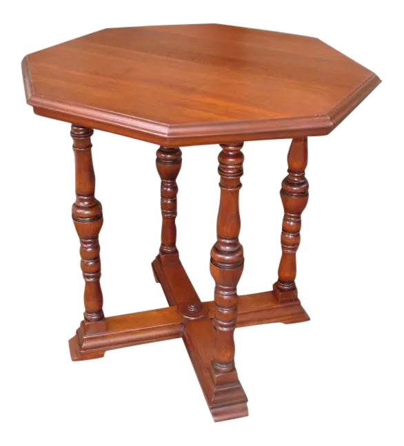Octagonal Shaped Top Side Table Center Table | Chairish