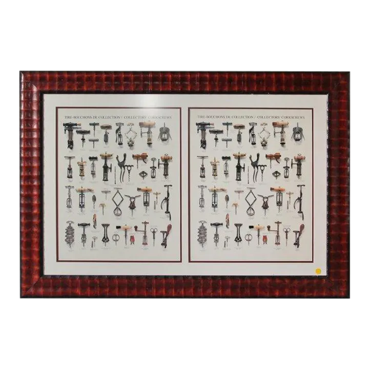 Vintage Corkscrew Tire Bouchouns De Collection Poster | Chairish