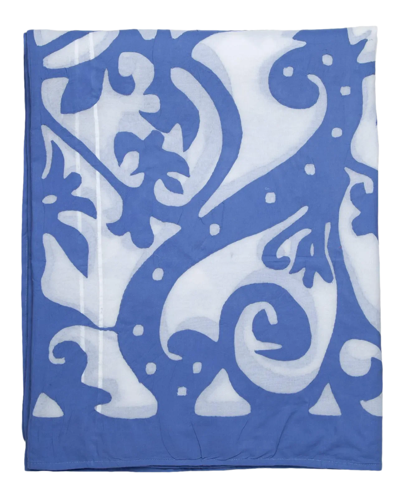 Rumana Applique Bedspread, Queen - Periwinkle | Chairish