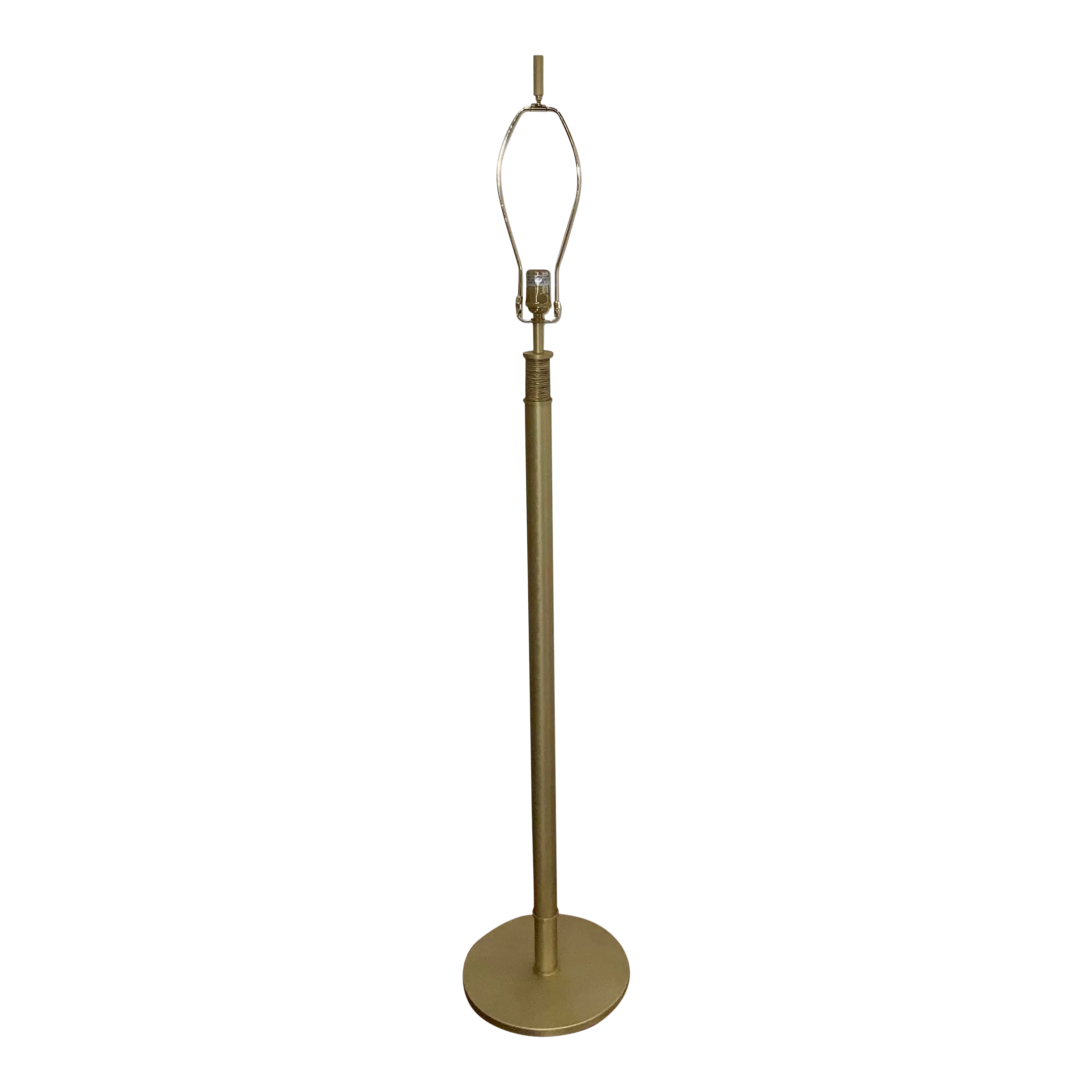 Baker Modern Satin Brass Floor Lamp | Chairish