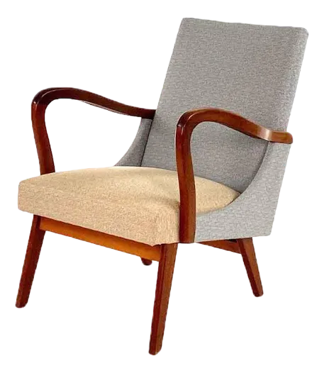 Vintage Two-Tone Armchair | Chairish