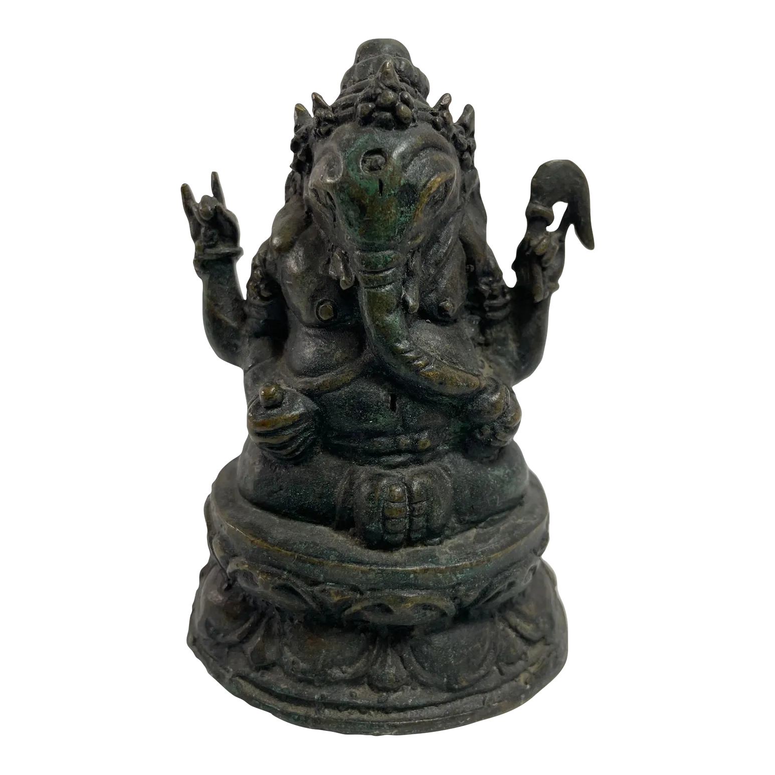 Bronze Statue Sculpture of Ganesh Indian or Nepalese Bronze Hindu ...