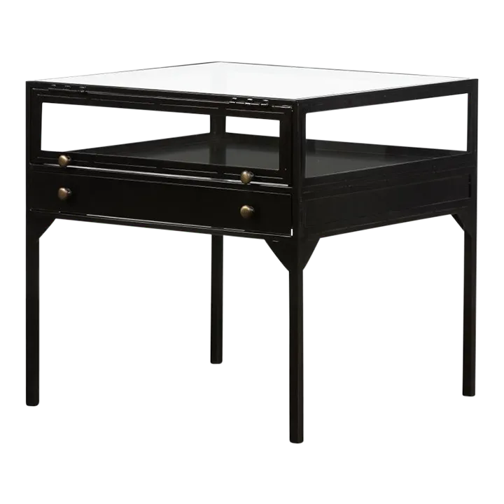 Shadow Box End Table | Chairish