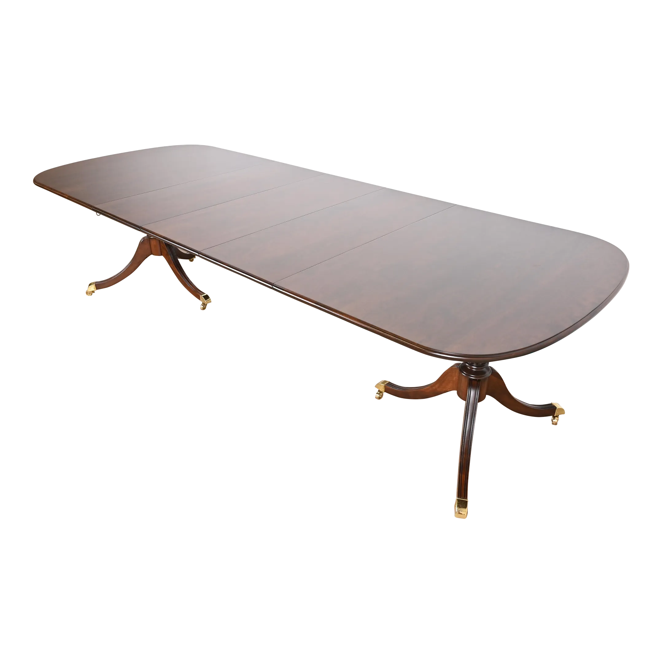 Harden Furniture Georgian Cherry Wood Double Pedestal Extension Dining ...