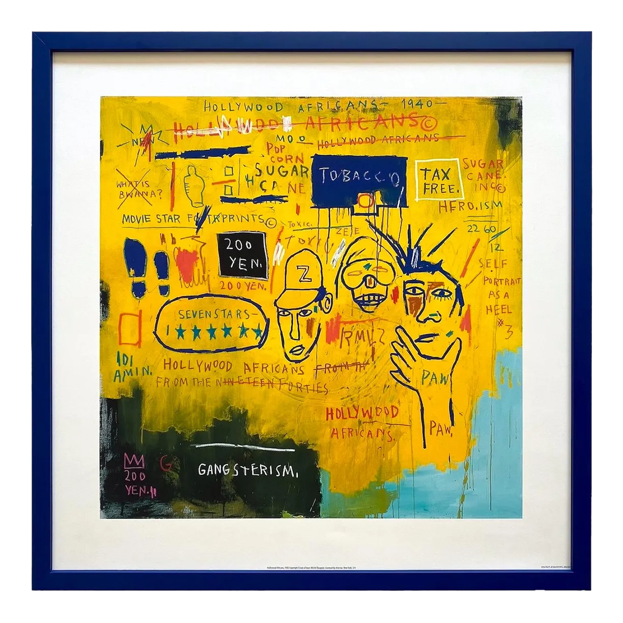 Jean Michel Basquiat Estate Framed Fine Art Lithograph Print ...