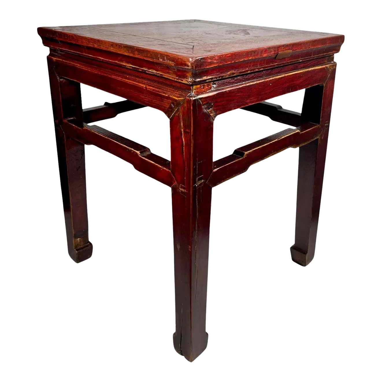 Chinese Ming Dynasty Style Side Table With Humpback Stretcher. | Chairish