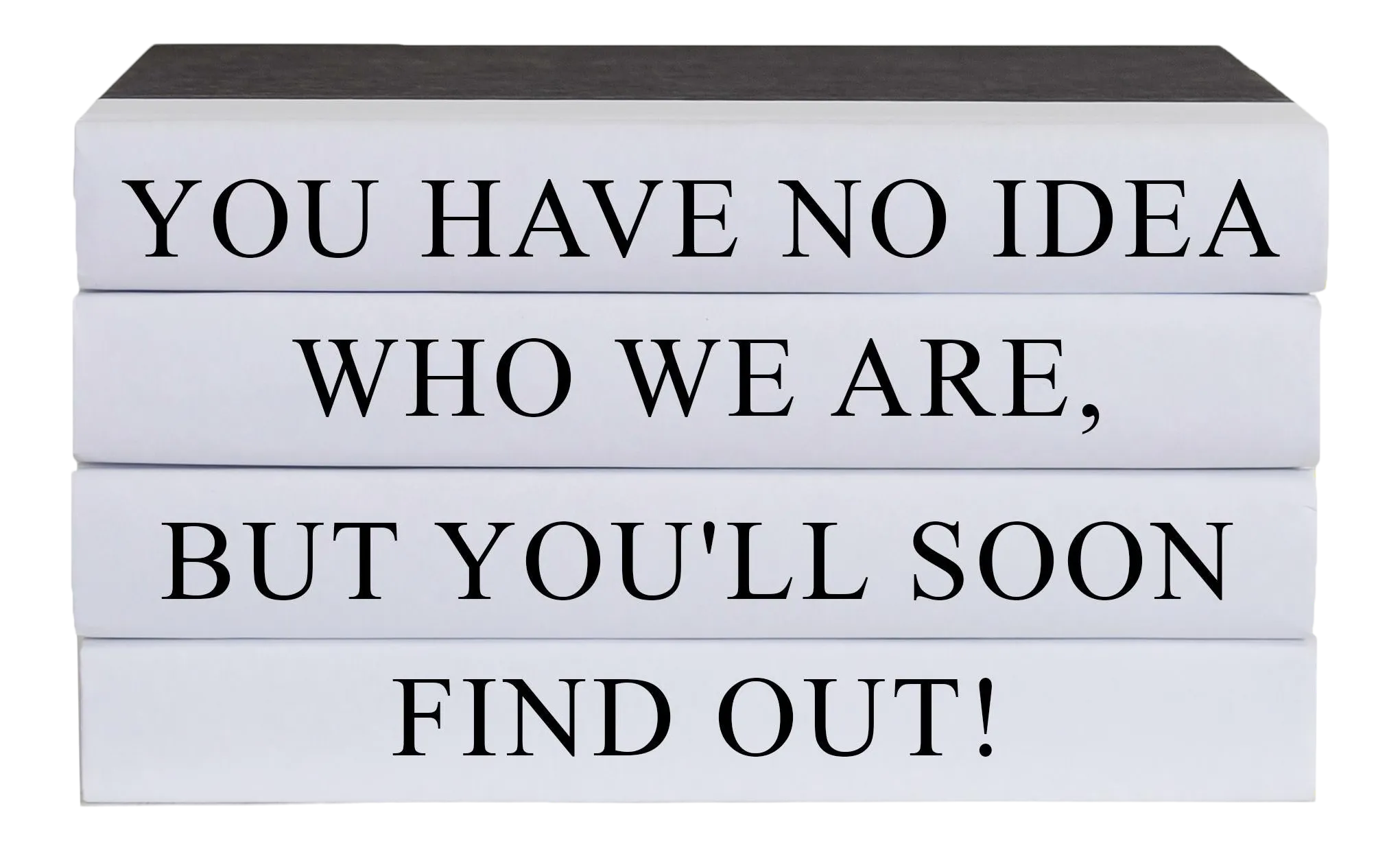 Find Out Quote Book Stack - 4 Pieces | Chairish