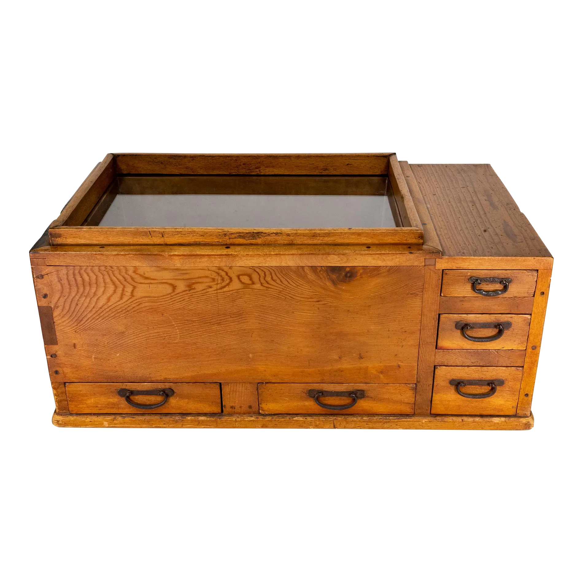 Late 19th Century Antique Japanese Keyaki 'Elm' Hibachi Table | Chairish