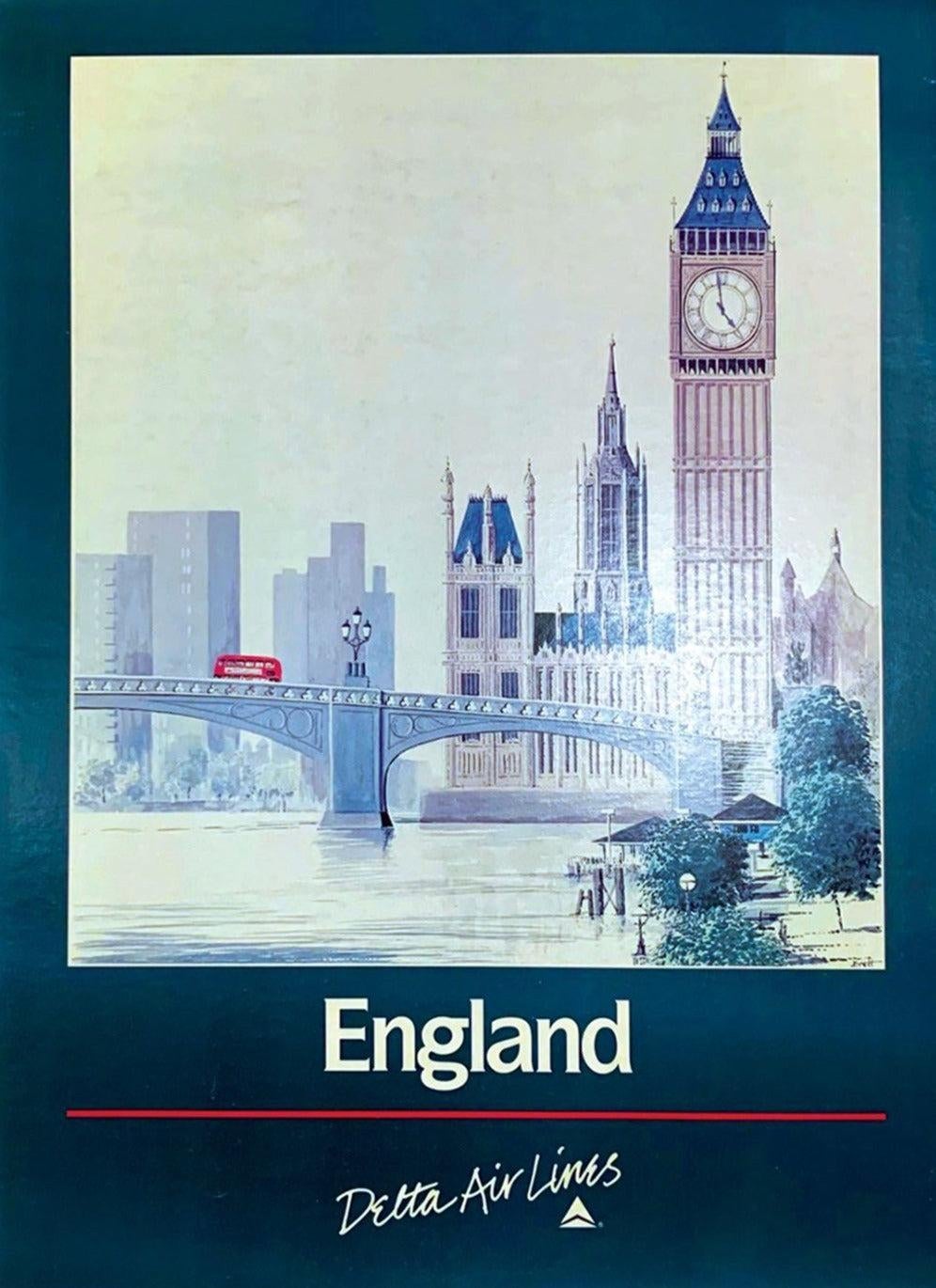 1965 England Delta Air Lines 1 Poster | Chairish