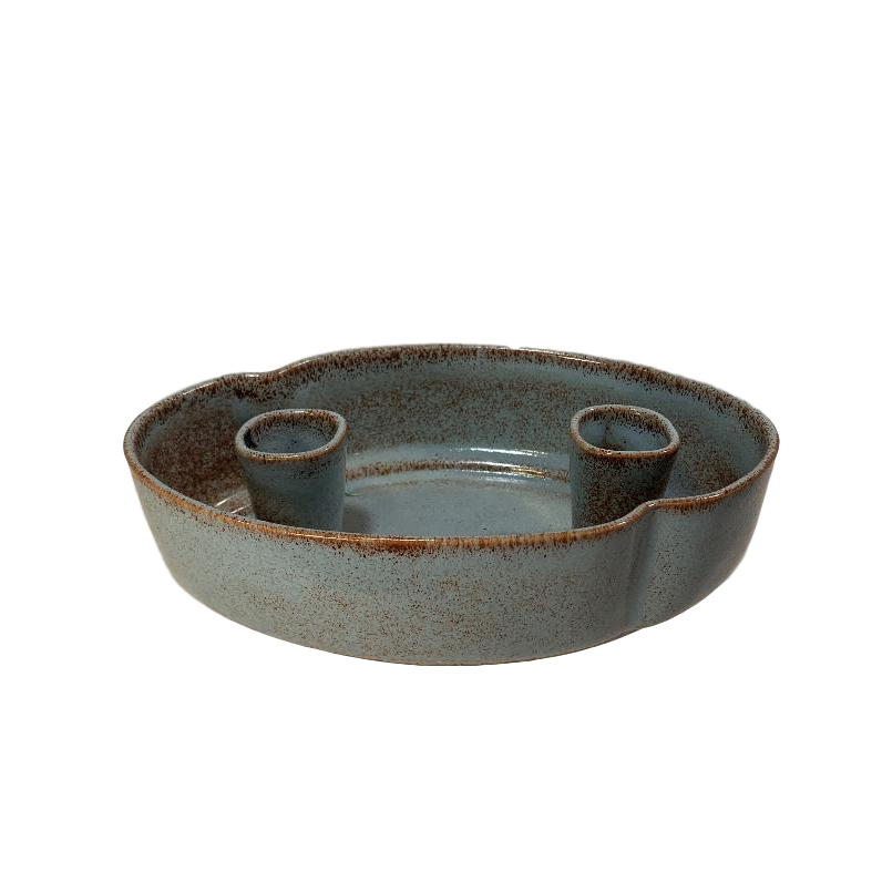 Mid-Century Modern Pottery Boat Form Candle Holder Signed Ballard ...