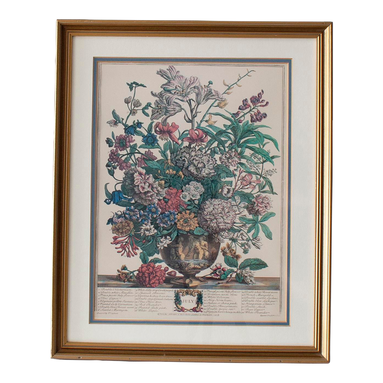 Mid 20th Century, Robert Furber "June" Botanical Reproduction Print ...