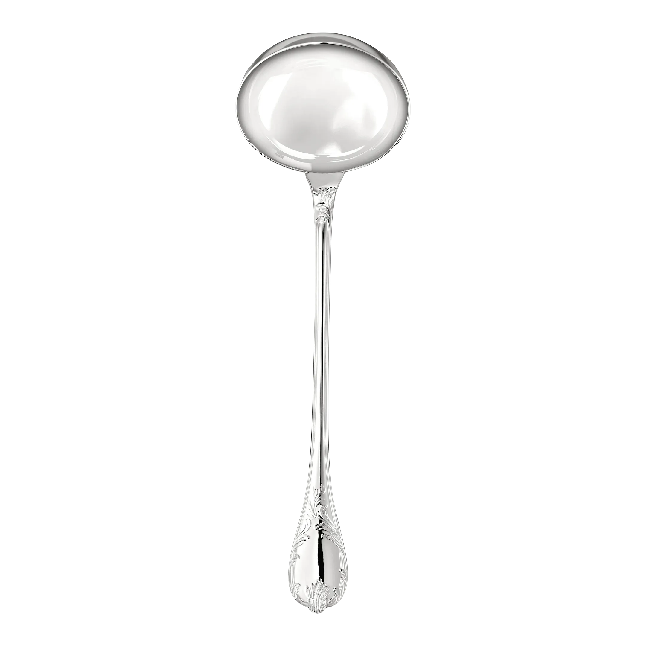 2000s Christofle Silver Plate Soup Ladle Marly Pattern | Chairish