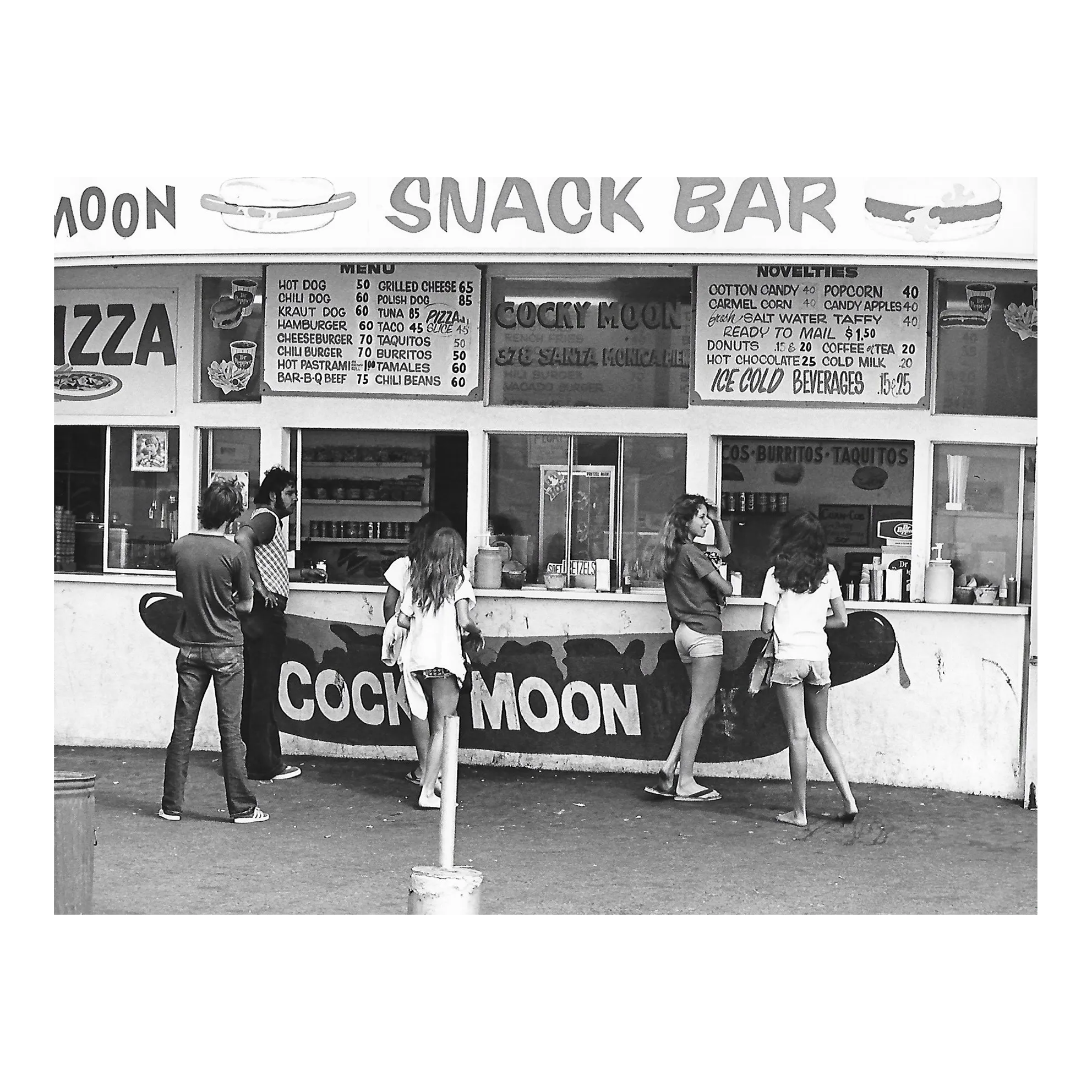 1975 Santa Monica Pier Snack Bar Photograph by Don Ware | Chairish