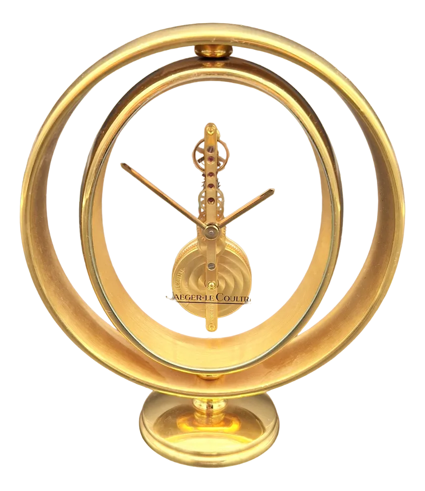 Mid-Century Skeleton Table Clock from Jaeger-Lecoultre, 1979 | Chairish