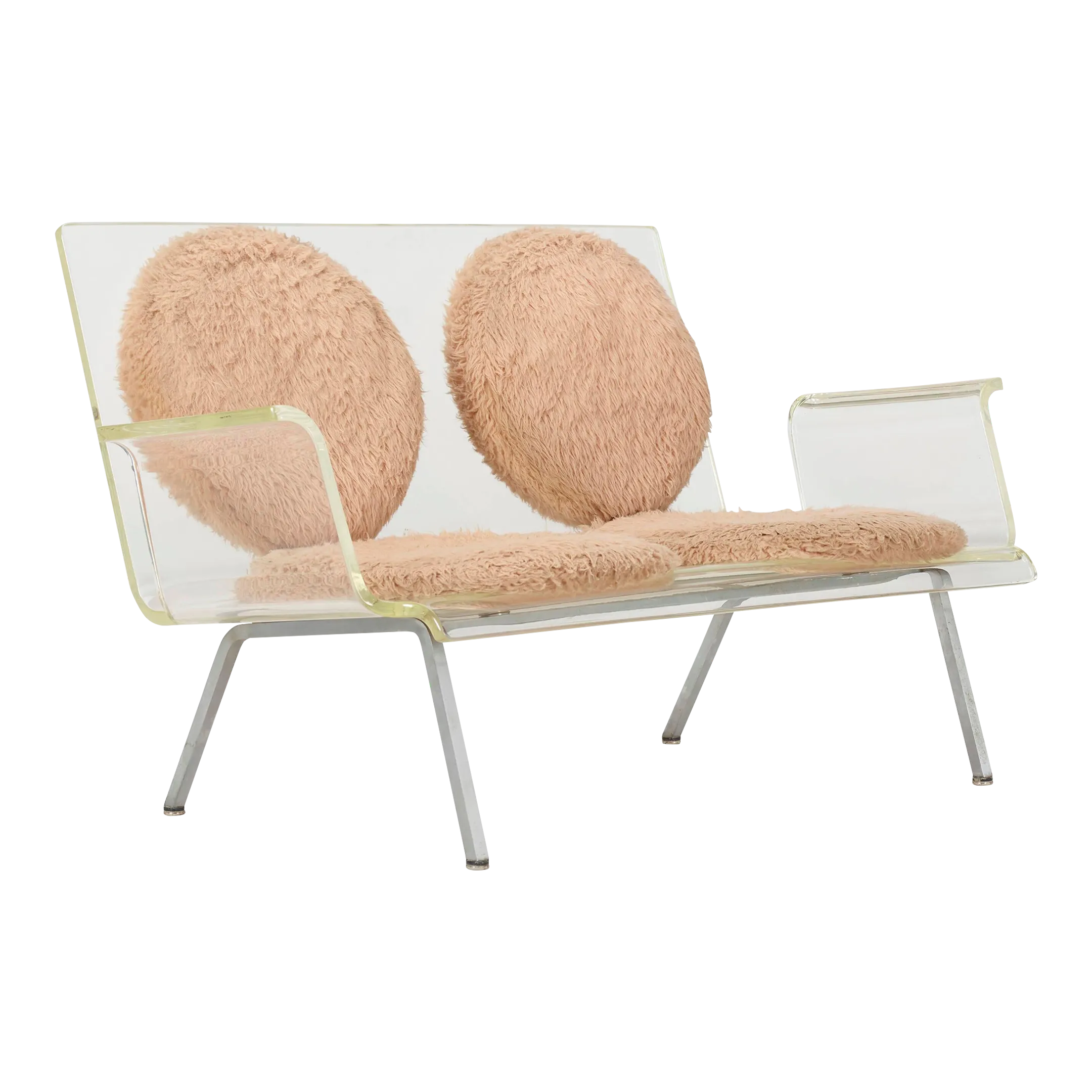 1960s Erwine and Estelle Laverne Early Settee From the Invisible Group ...