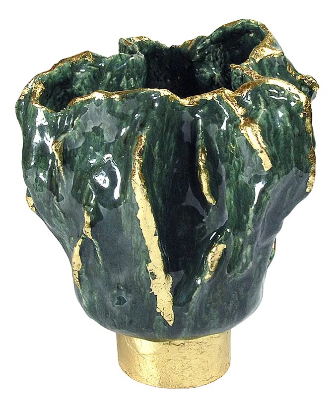 Brutalist Design Studio Pottery Vase, 2010s | Chairish