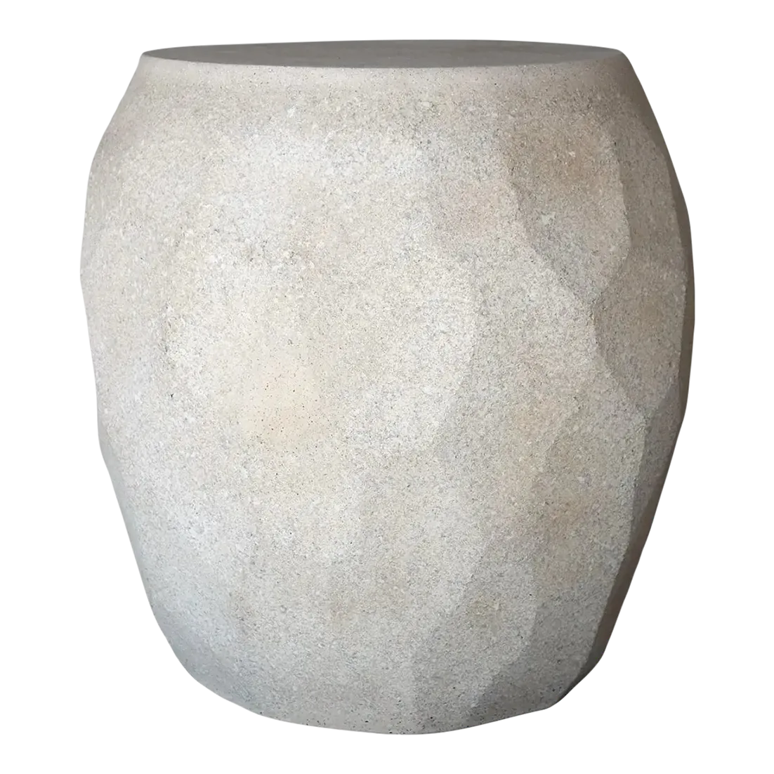 Cast Resin 'Facet' Table, Aged Stone Finish by Zachary A. Design | Chairish