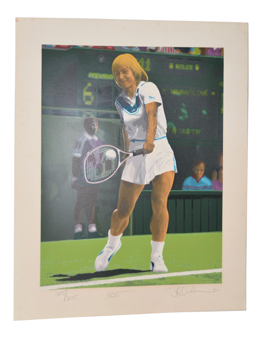 Martina Navratilova Signed Serigraph by Rick Rush C.1985 | Chairish