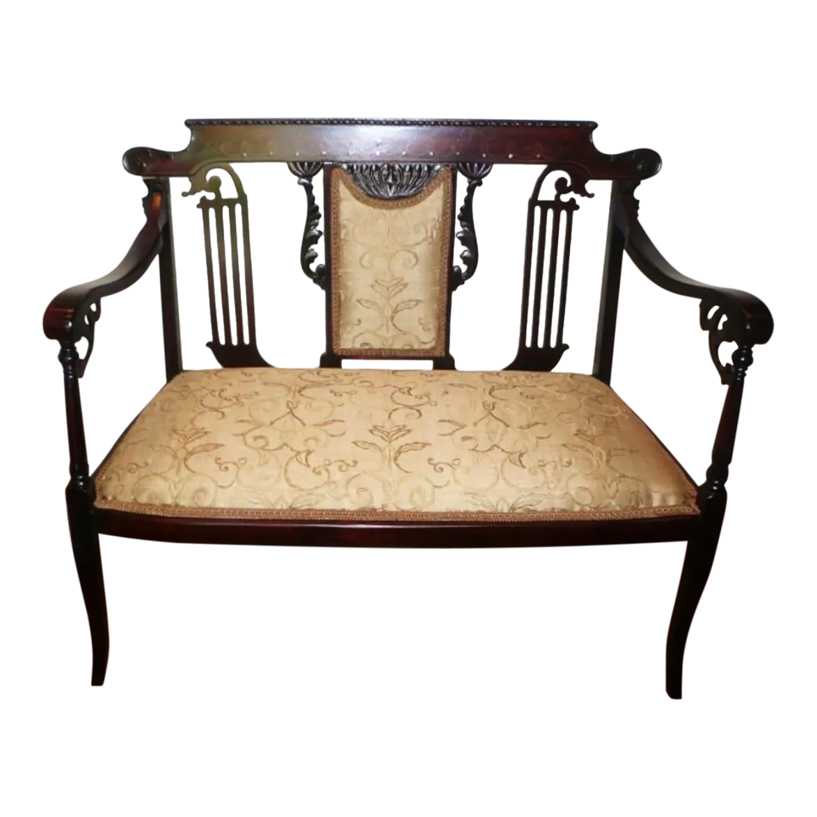 1800’s Hall Bench Antique Timeless Elegance | Chairish