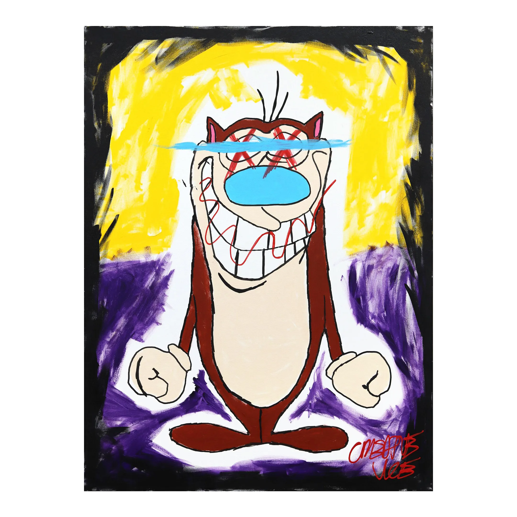 "Wubba Wubba" Original Artwork by Randy Morales | Chairish