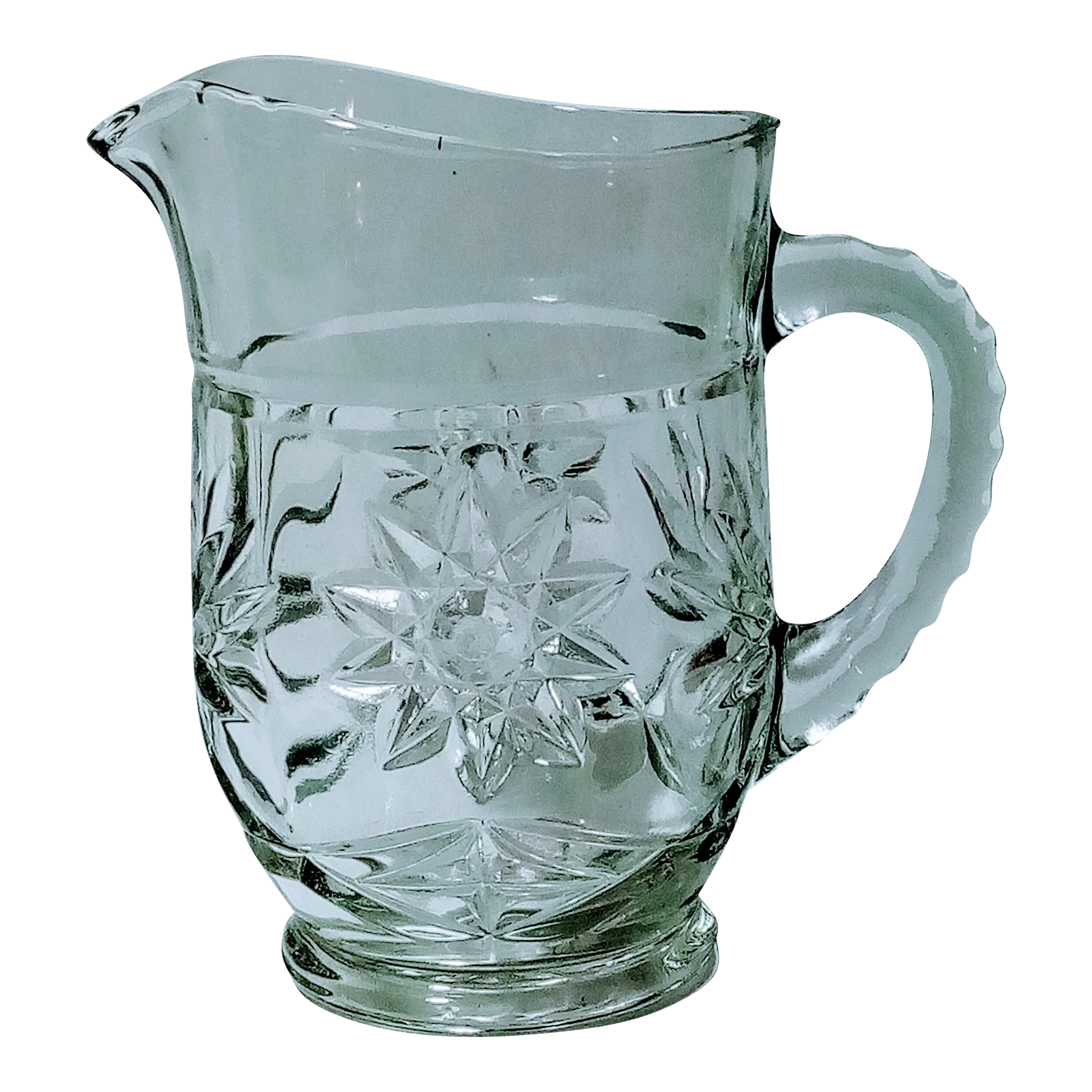 1960s Anchor Hocking Prescut Star Pattern Pitcher | Chairish