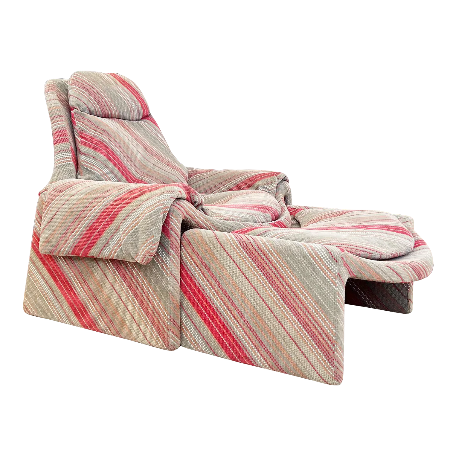 Saporiti Italia Vittorio Introini P60 Lounge Chair + P61 Ottoman by ...