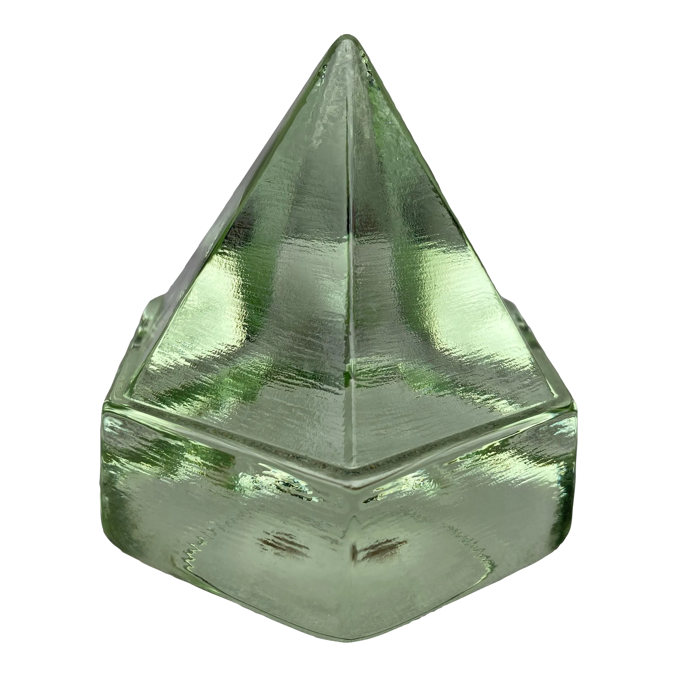 Mid Century Glass Deck Prism | Chairish