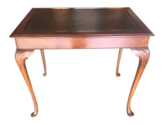 Vintage Queen Anne Style English Game Table | Chairish