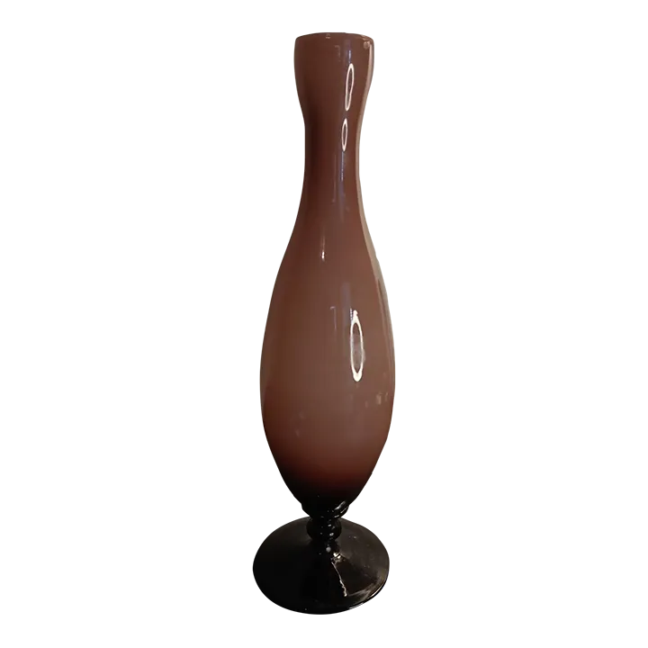 1980s Alrose Original Made in Italy Amethyst Ombre Cased Glass Vase ...