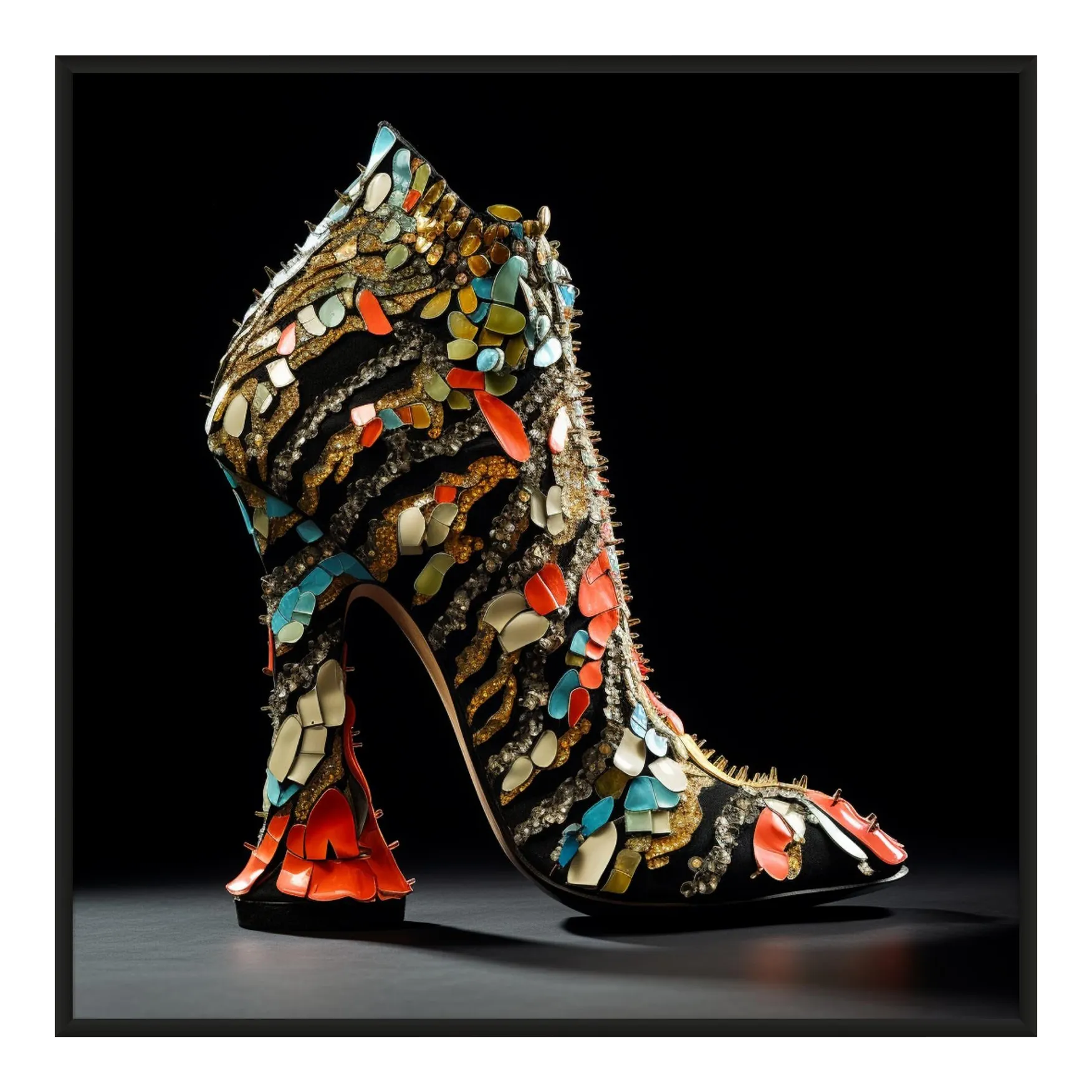 One-Of-A-Kind 30 ' X 30' Framed Luxury Fashion Photography 'Shoe' by ...