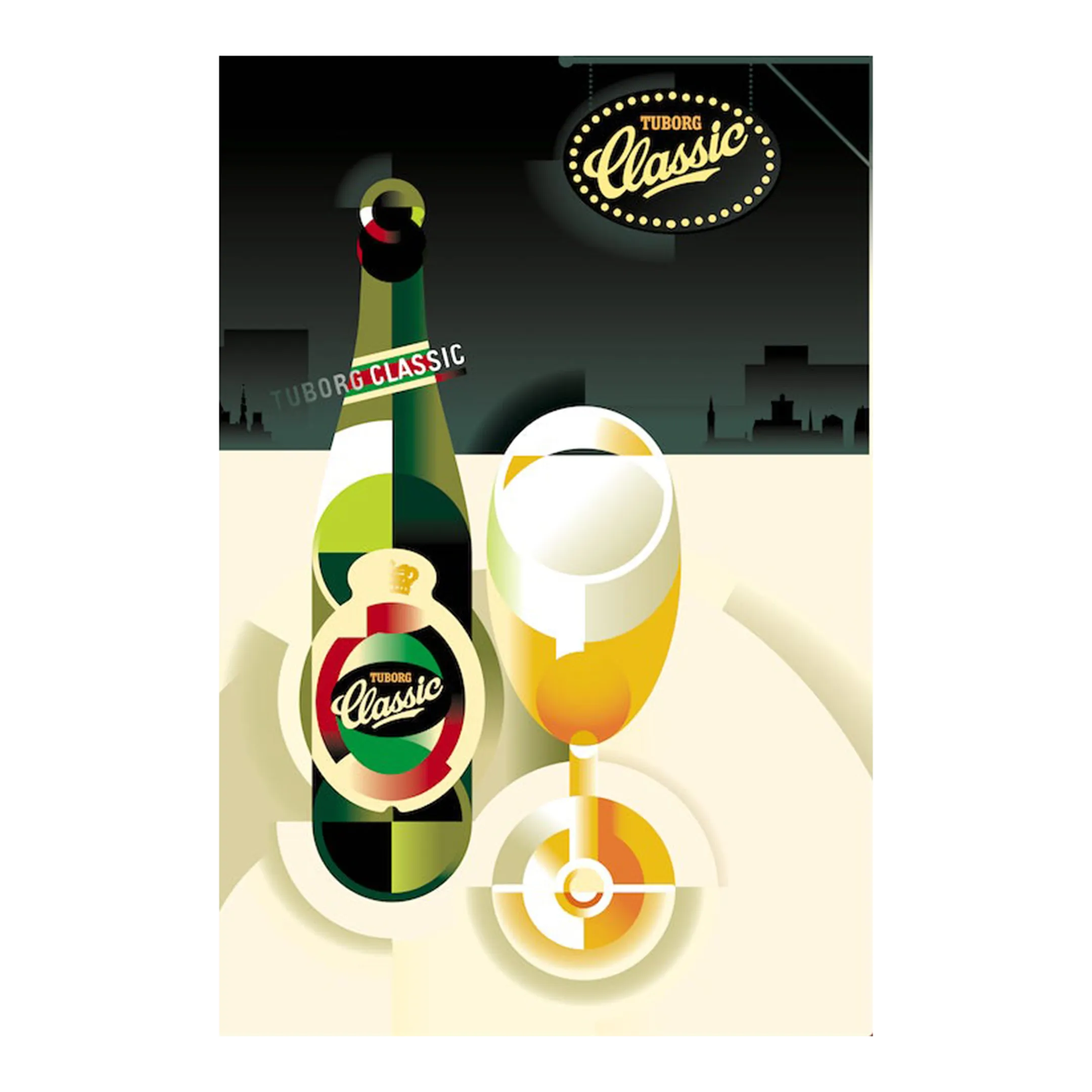 2014 Contemporary Danish Poster, Mads Berg - Tuborg Classic #2 | Chairish