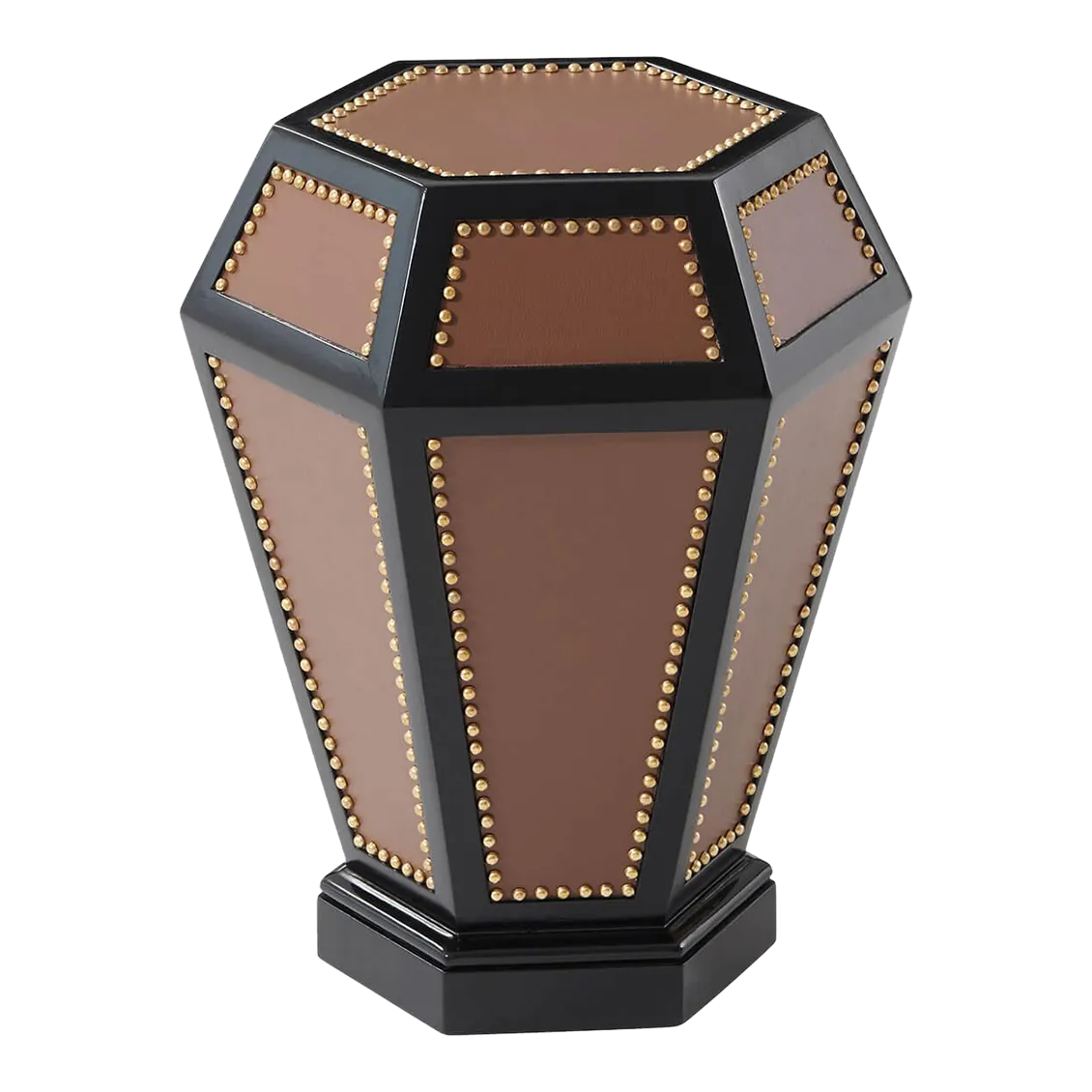 Leather Wrapped Accent Table | Chairish