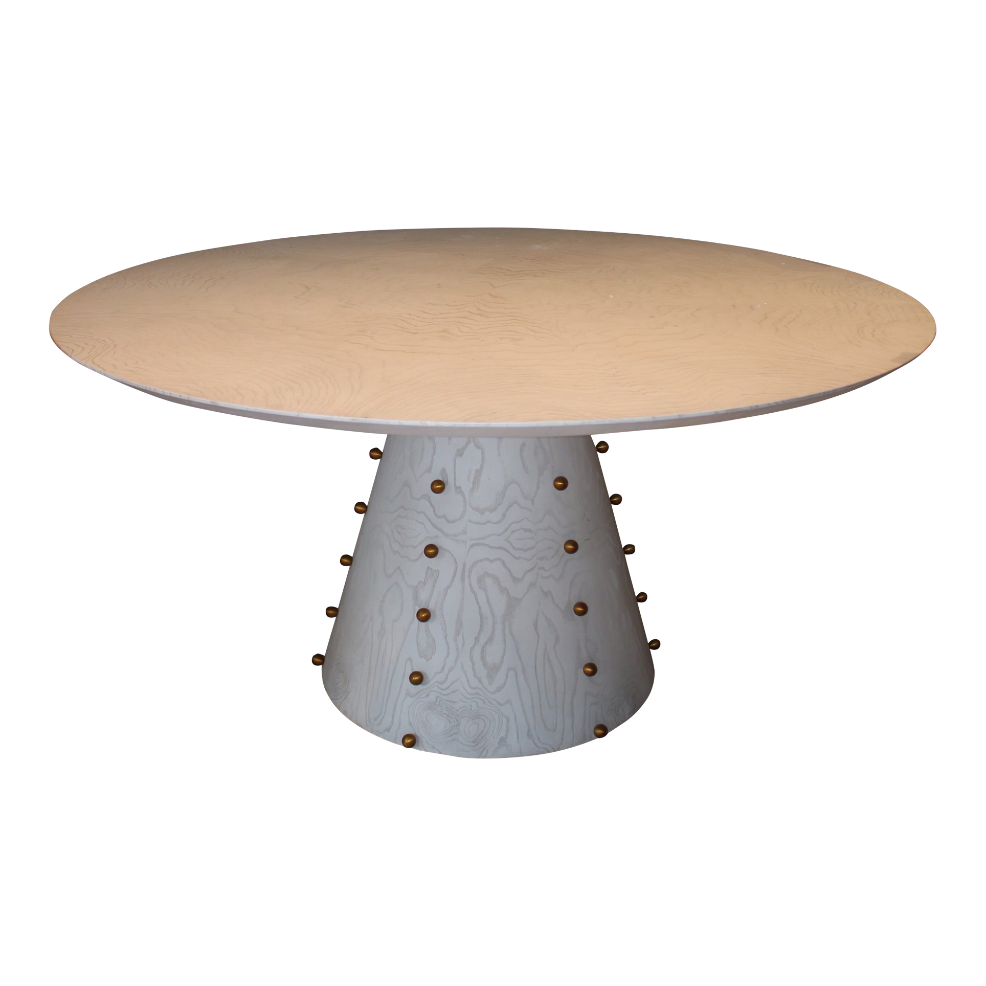 Spheres Dining Table-White Burl | Chairish