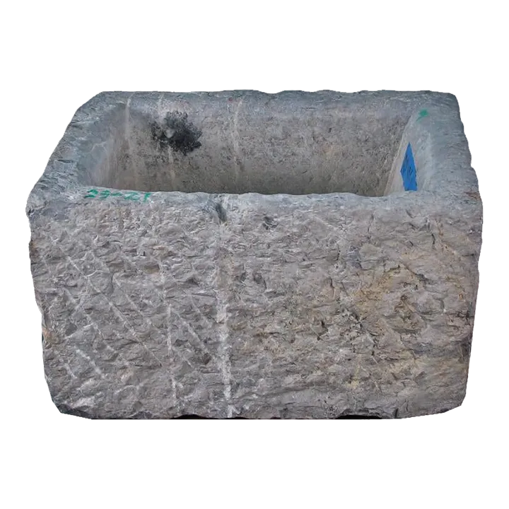 24" Inch Long Hand Chiseled Stone Trough 27 | Chairish