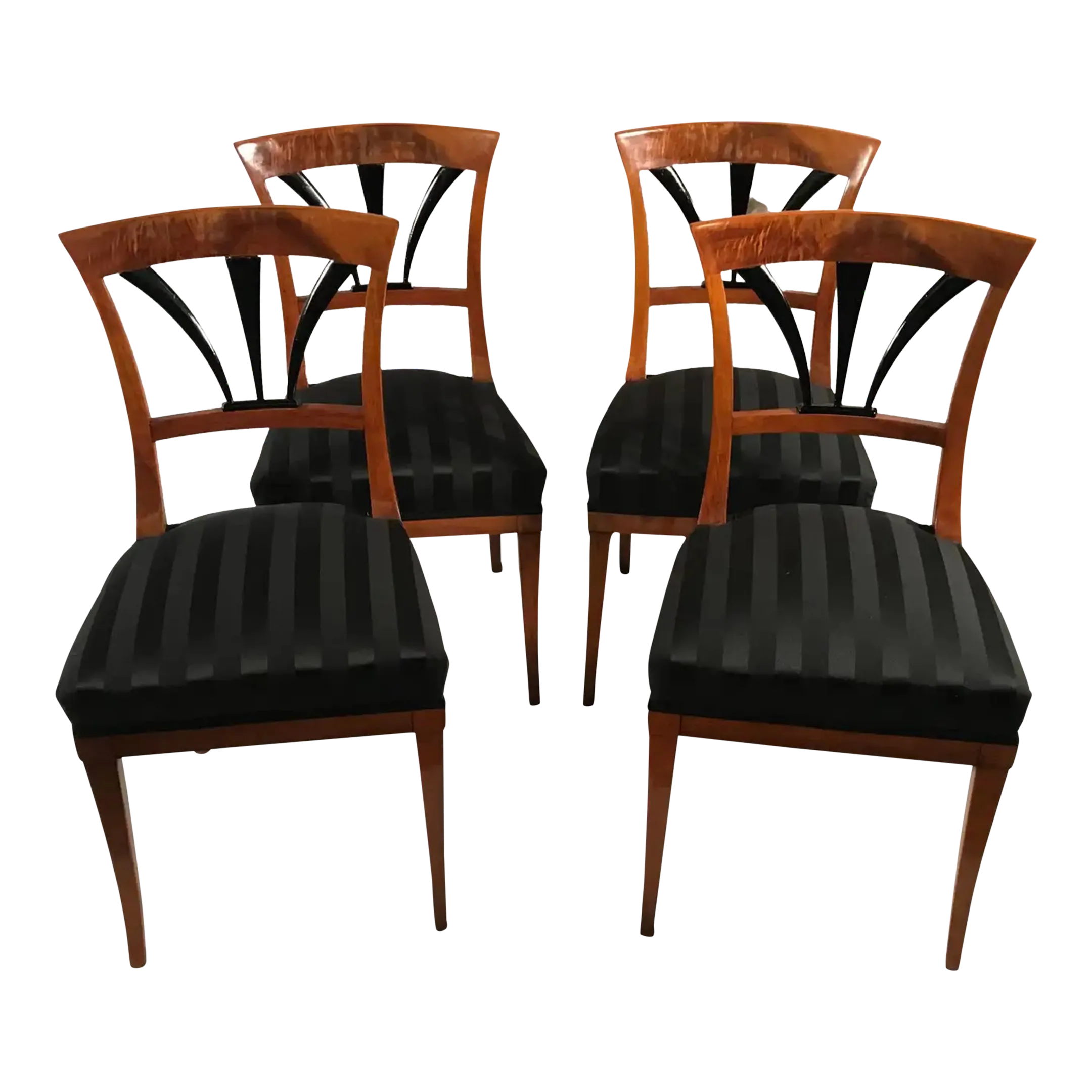 Set of Four Biedermeier Chairs | Chairish