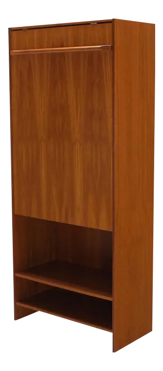 Vintage Mid Century Folding Dining Table Bookcase | Chairish