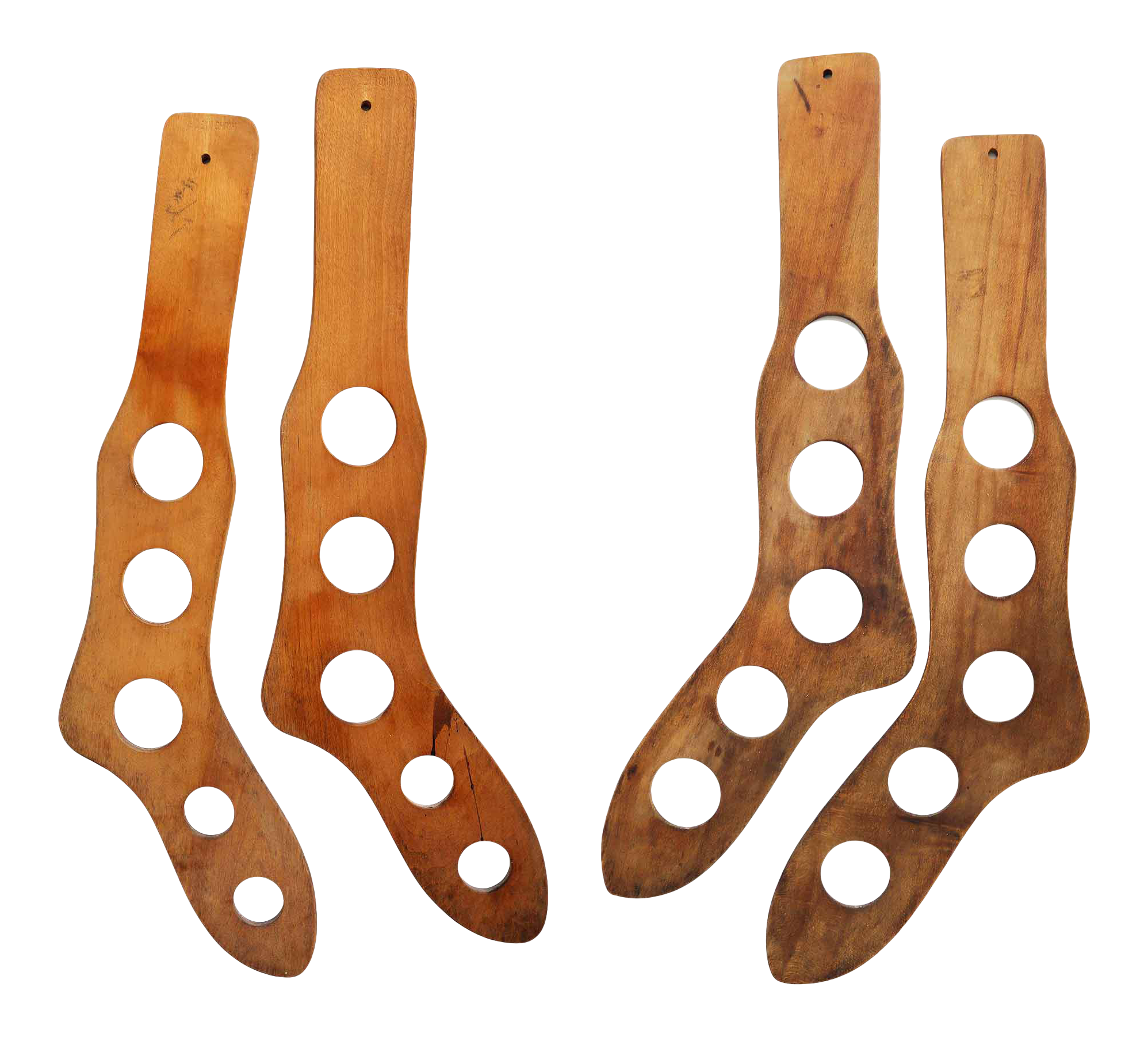Mid 20th Century Wooden Sock Forms - Set of 4 | Chairish
